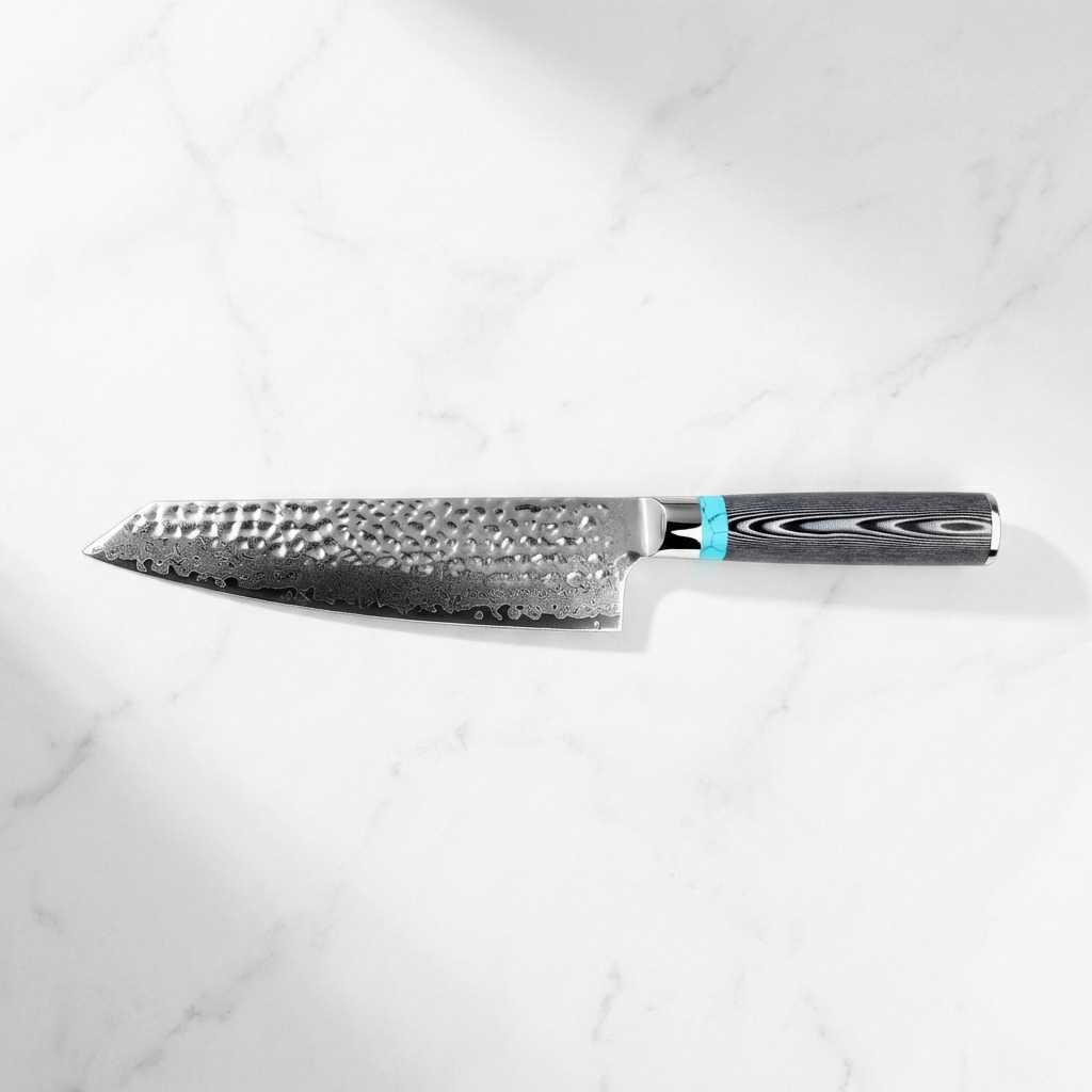 Chitan Damascus Kiritsuke – The Knife Base